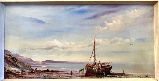 Robert Fachiri | A BEACHED FISHING BOAT | MutualArt