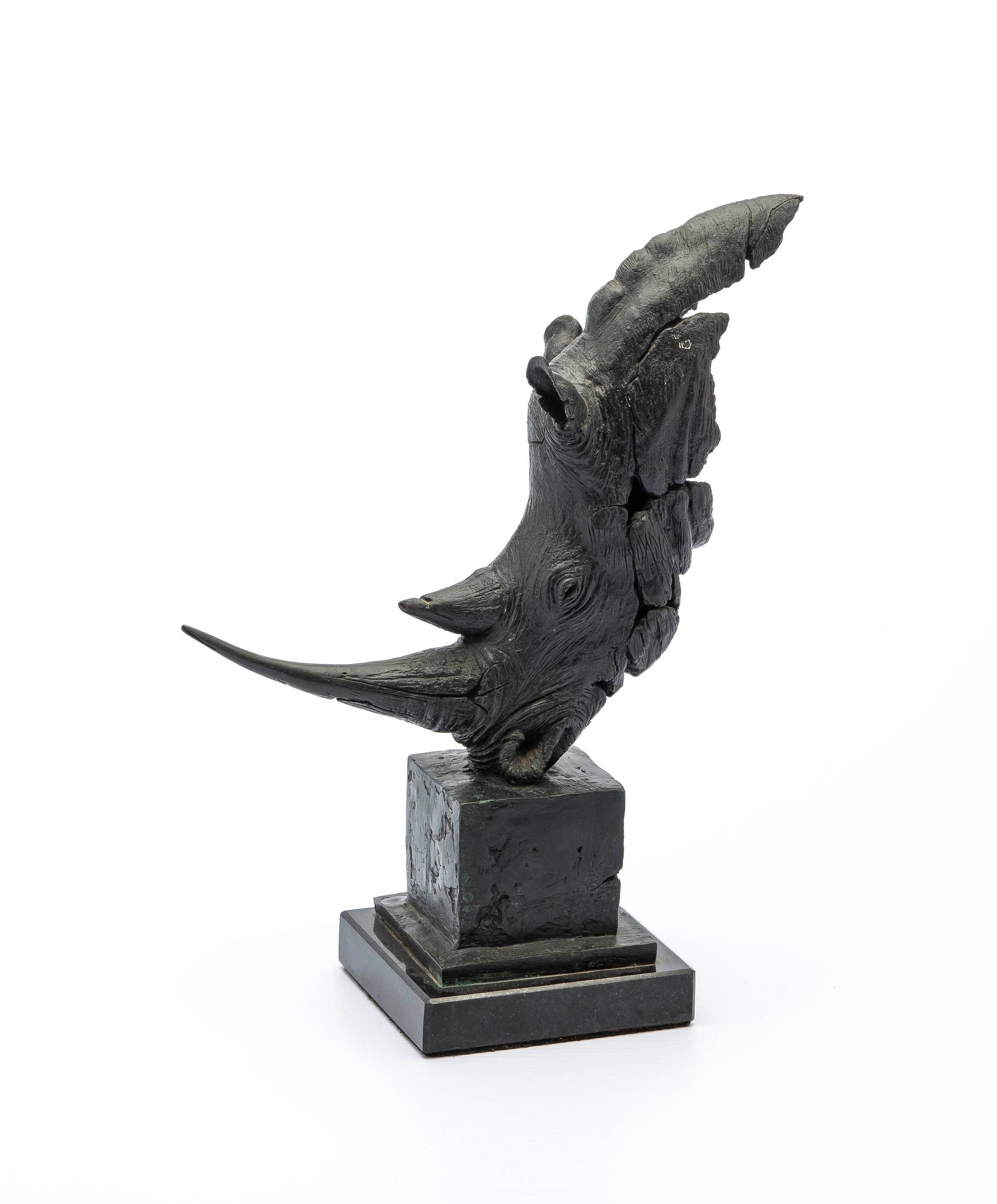 Keith Calder | A BLACK RHINO SCULPTURE | MutualArt