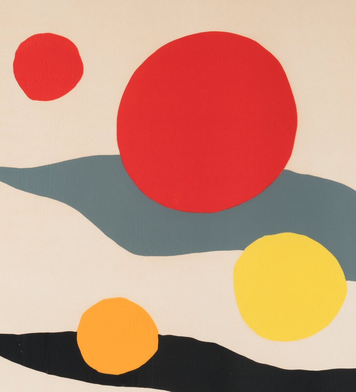 Alexander Calder | Composition with Clouds and Spheres (1970) | MutualArt