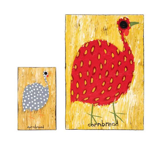 John Cornbread Anderson | Two folk art paintings, 'Strawberry Guinea ...