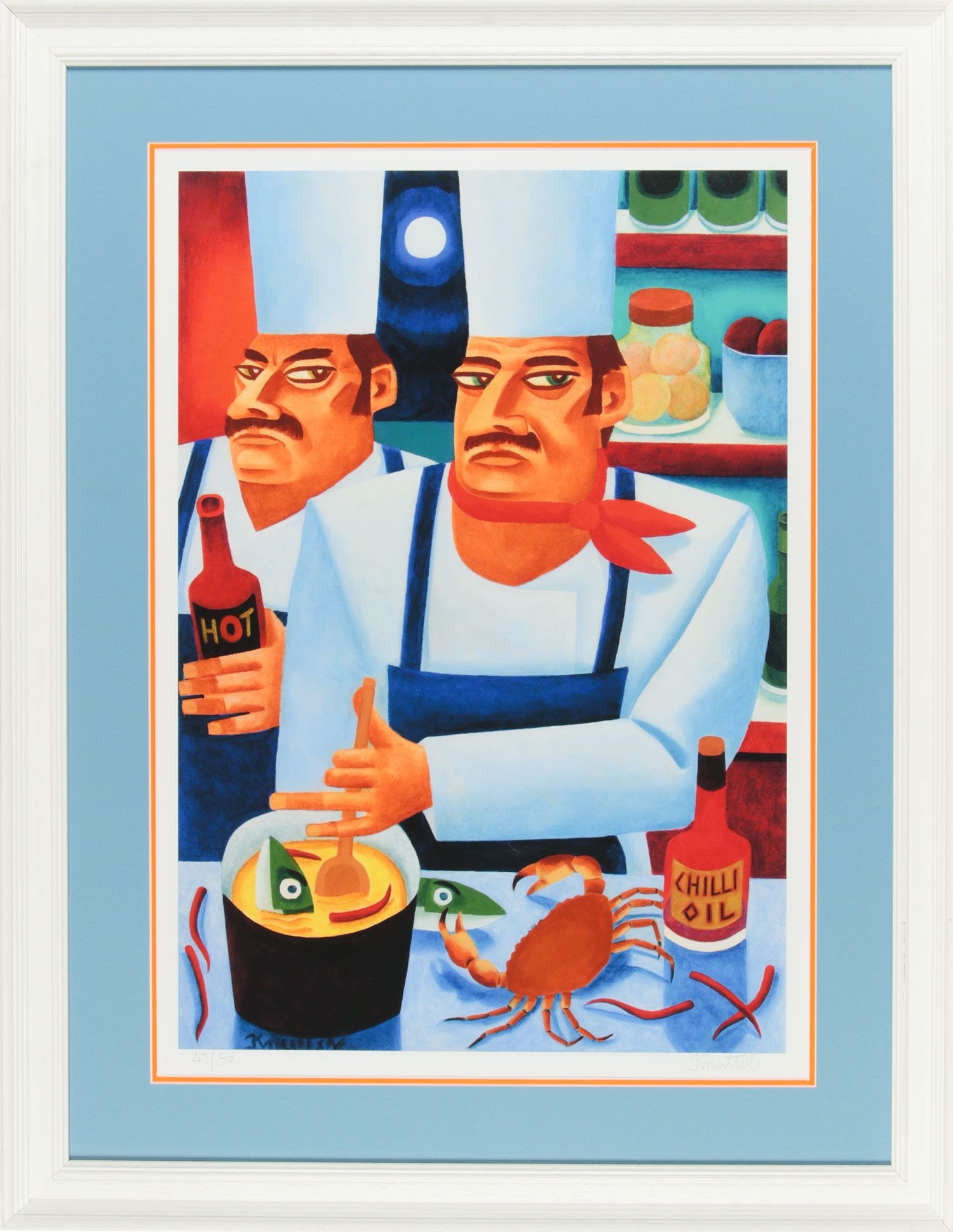 graham-knuttel-hot-in-the-kitchen-mutualart