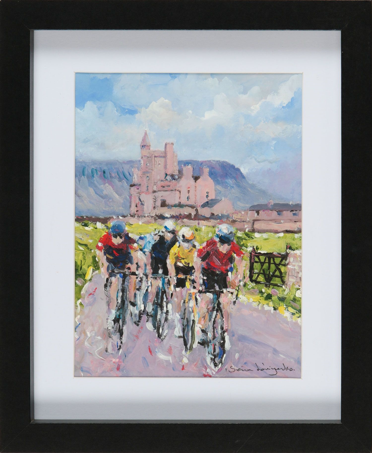 Sean Lorinyenko | CYCLISTS RACING NEAR BEN BULBEN SLIGO | MutualArt