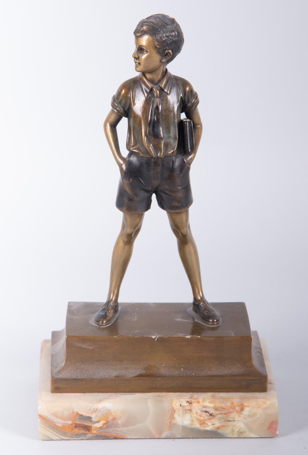 Johann Philipp Ferdinand Preiss | An Art Deco Bronze of a Young Boy ...
