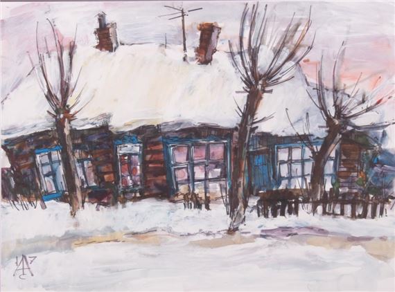 Sergey Avdeev | Winter Cabin (2017) (20th Century) | MutualArt