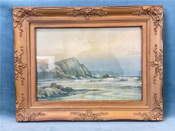 Rubens Southey | coastal scene with cliffs | MutualArt