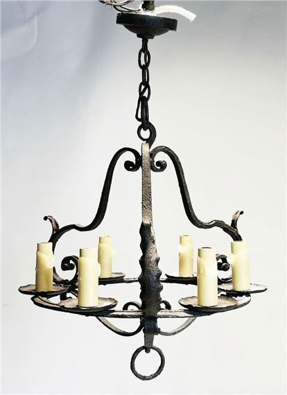 Paul Ferrante | Forged & Blackened Steel Chandelier by Paul Ferrante ...