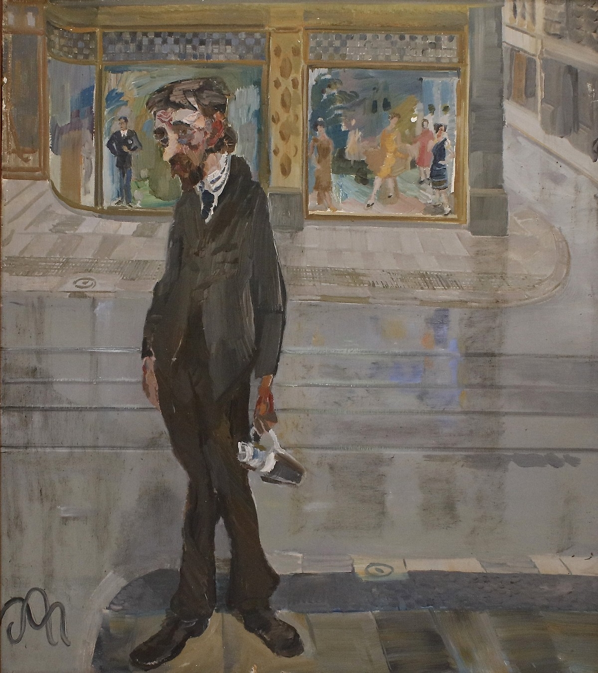 Gustav Alfred Muller | Mann mit Krug (1924) | MutualArt