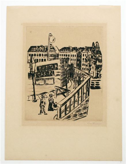 Max Beckmann | Holzbrücke (1922) | MutualArt
