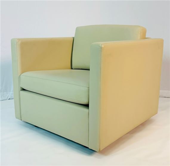 Charles Pfister | Leather Lounge Chair by Charles Pfister for Knoll ...