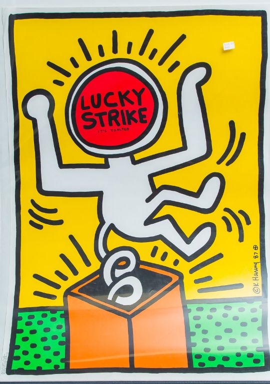 Keith Haring | Lucky Strike (1987) | MutualArt