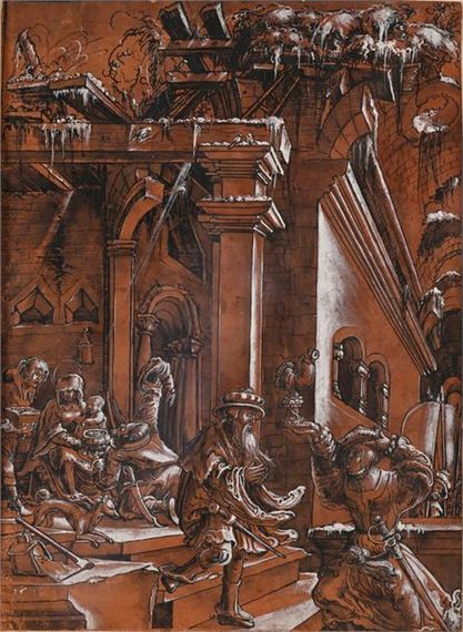 Danube School, 16th century | The Adoration of the Magi Pen (1518) | MutualArt