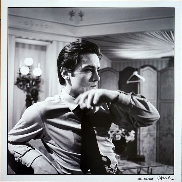 Anker Spang-Larsen | Alain Delon print on silver paper ,format | MutualArt