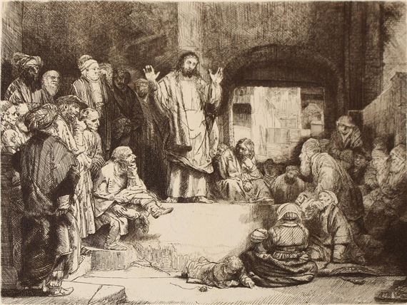 Rembrandt van Rijn | Jesus Christ Preaching (1888) | MutualArt