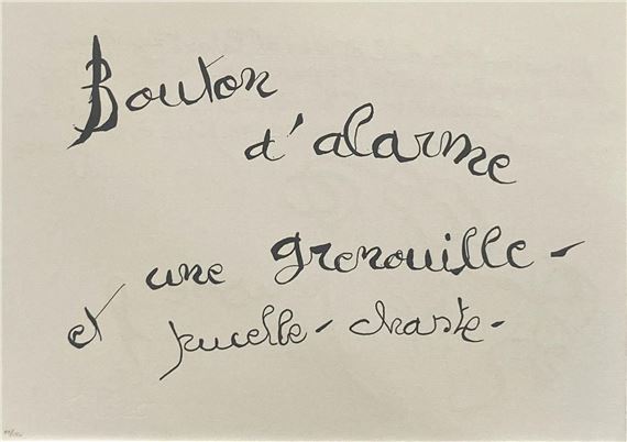 Joan Miró | Joan Miro - Le Lezard aux Plumes d'Ord 16 (1971) | MutualArt