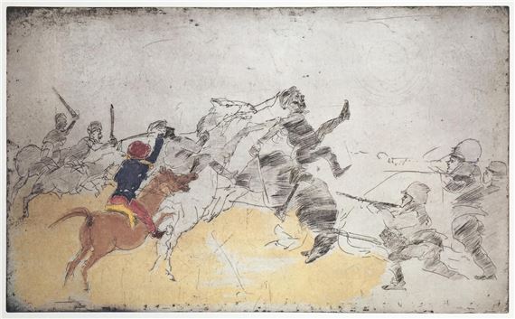 Alfred Hrdlicka | Alfred Hrdlicka - Horsemen in Combat II (from Die ...