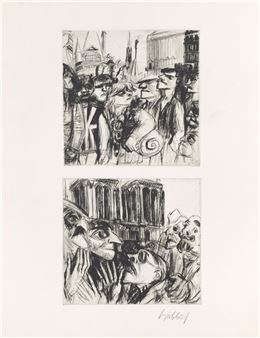 Karl Hubbuch | Hilde Twice (1923) | MutualArt