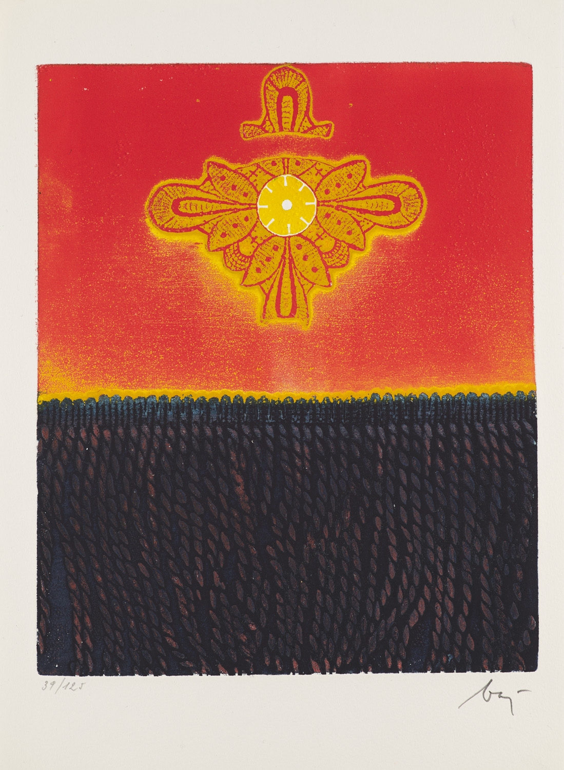 Enrico Baj | Soleil (1970) | MutualArt