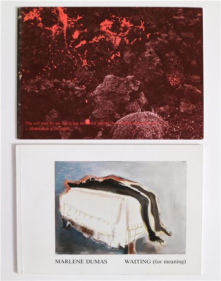 Marlene Dumas | Marlene Dumas, two booklets 1984-1988 (1984) | MutualArt