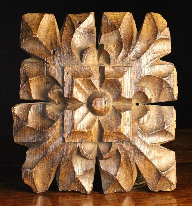 English School, 15th Century | An English Oak Ceiling Boss | MutualArt