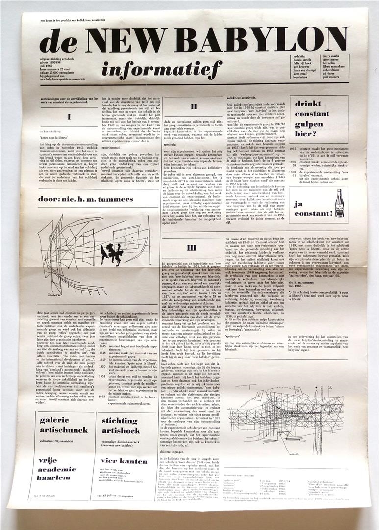 Constant Nieuwenhuys | Constant, De New Babylon Informatief No.1-3 ...