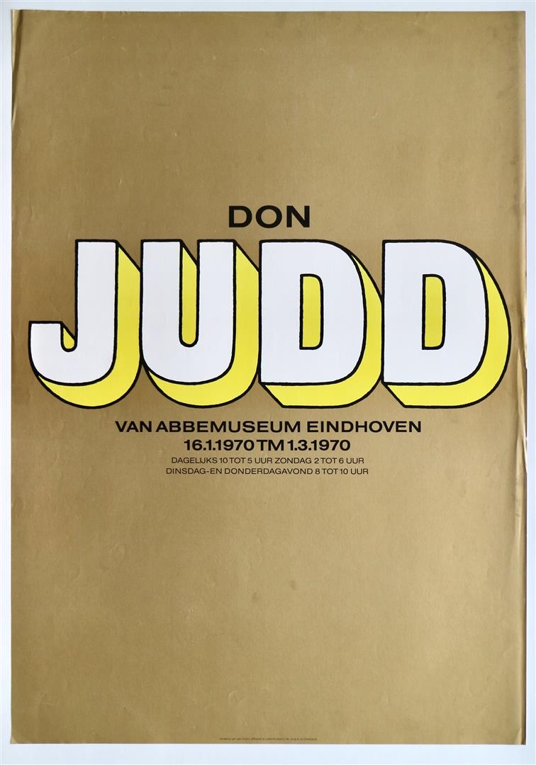 Donald Judd | Set of two iconic exhibition posters (1970) | MutualArt