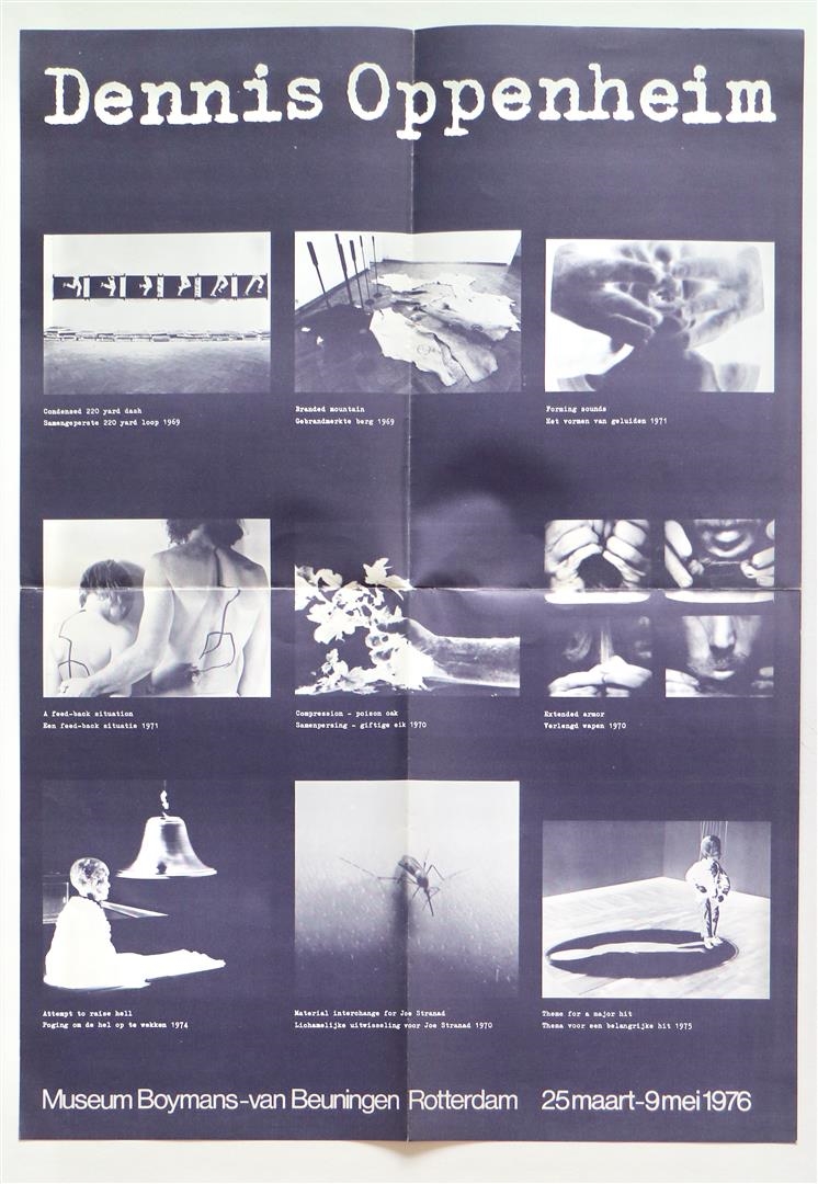 Dennis Oppenheim | Dennis Oppenheim, two exhibition posters (1975 ...
