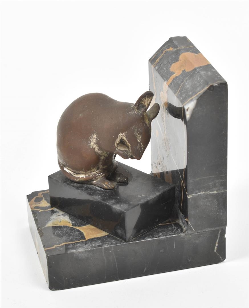 Benjamin Rabier | Cat and mouse bookends | MutualArt