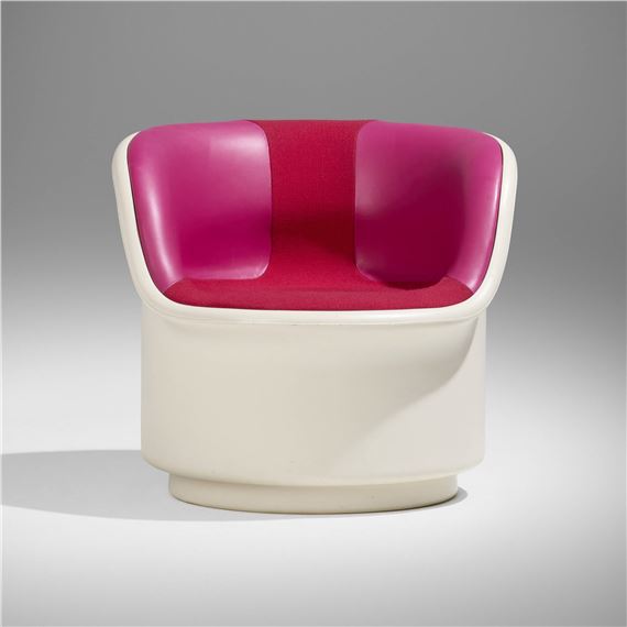 George Nelson | Rare Prototype Cylinder chair for airport seating ...