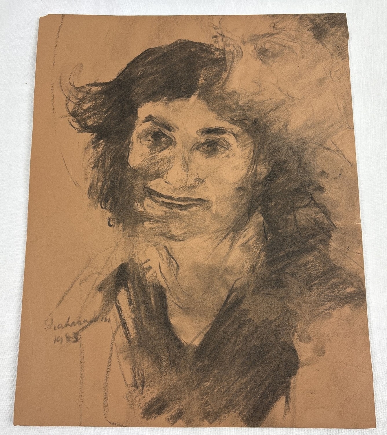 Shahabuddin Ahmed | Pastel portrait on paper (1983) | MutualArt