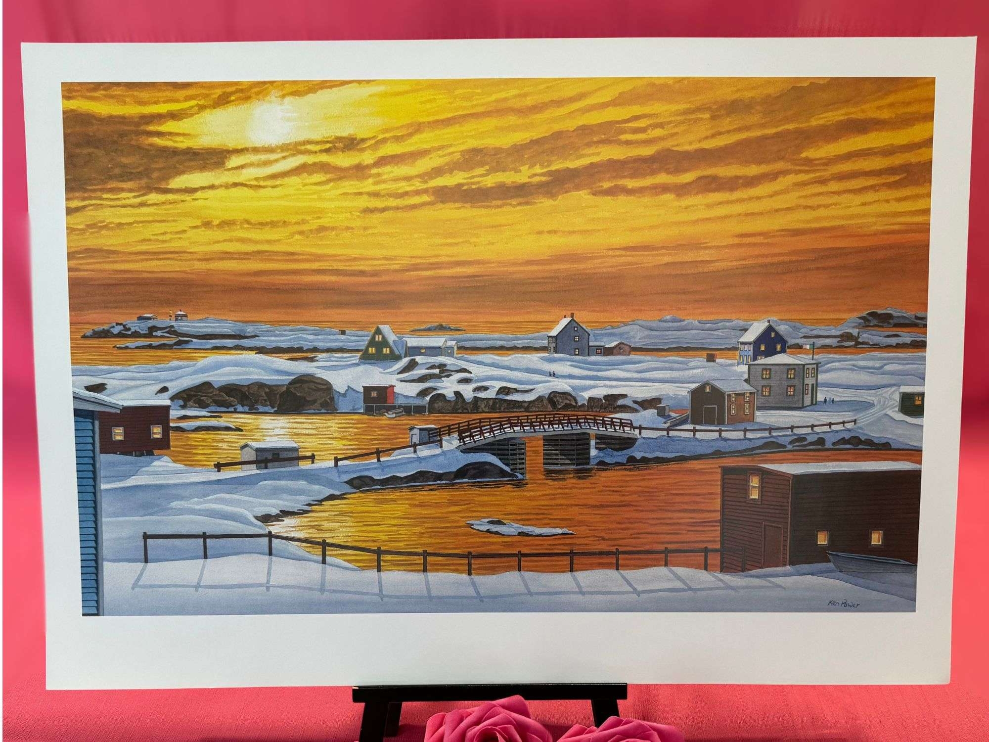 Ken Powers | Golden Hour in the Cove | MutualArt