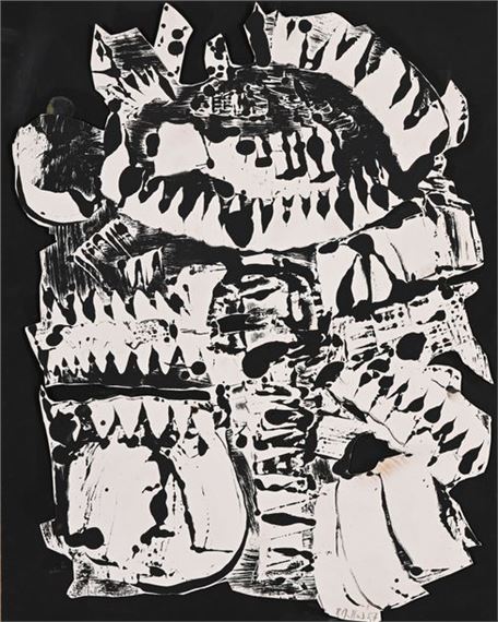 Bruno Müller | Bruno MÜLLER (1929-1989) Untitled, 1957 Ink on cut-out ...