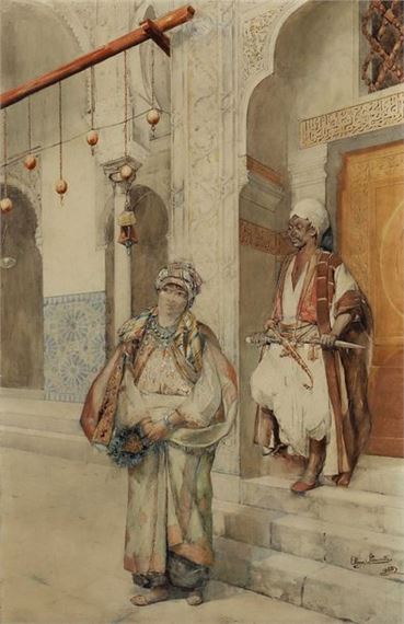 Ettore Simonetti | The Harem Guardian (1888) | MutualArt
