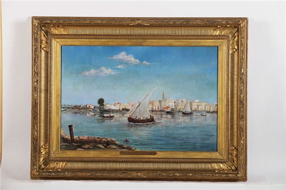 Marc Anthony | Boats in front of La Goulette near Tunis (1902) | MutualArt