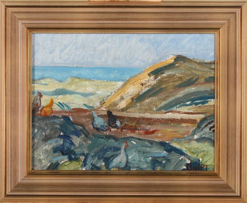 Axel Peder Jensen | Coastal scenery with birds | MutualArt