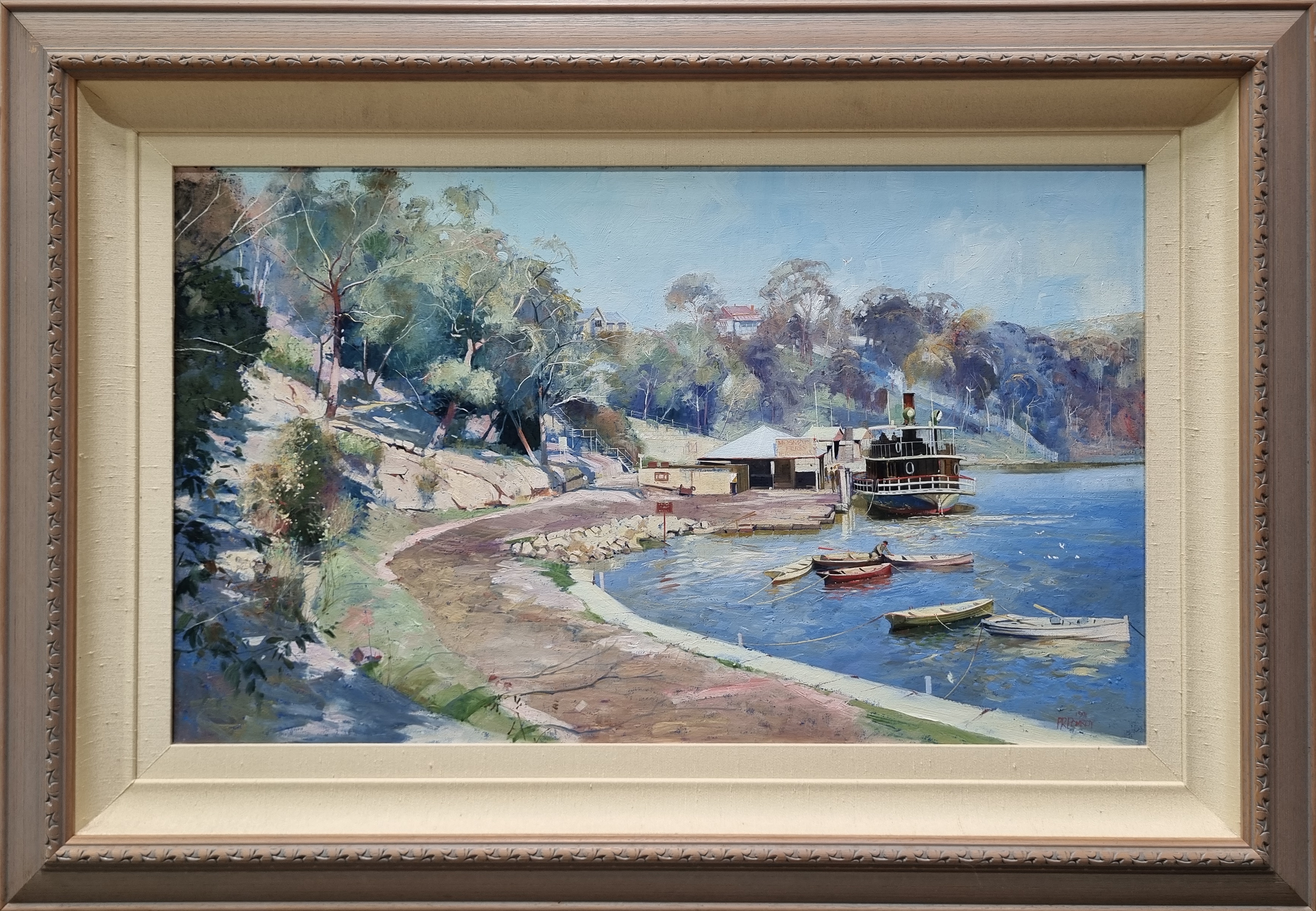 Phillip R. Pomroy | Ferry into Mosman (1991) | MutualArt
