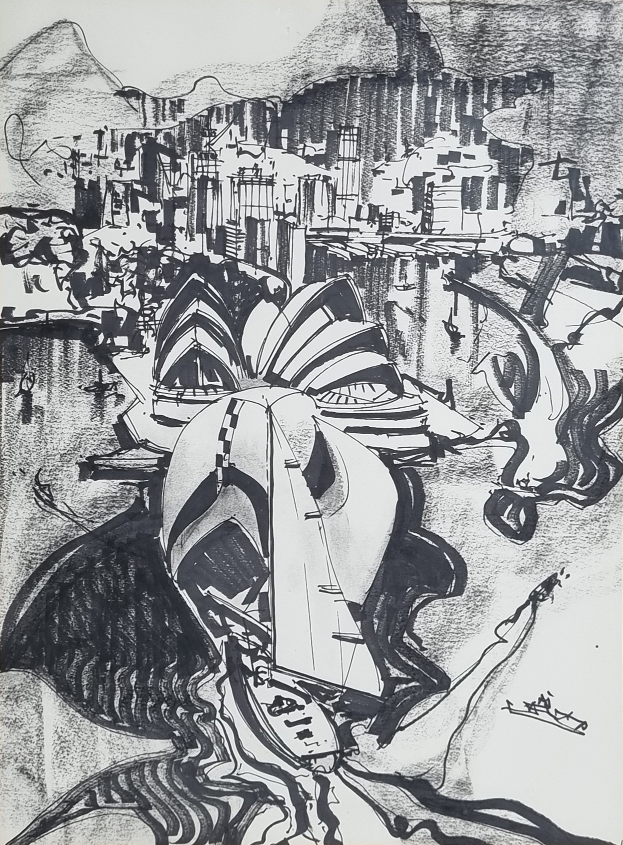 Reinus Zusters | Harbour Sketch | MutualArt