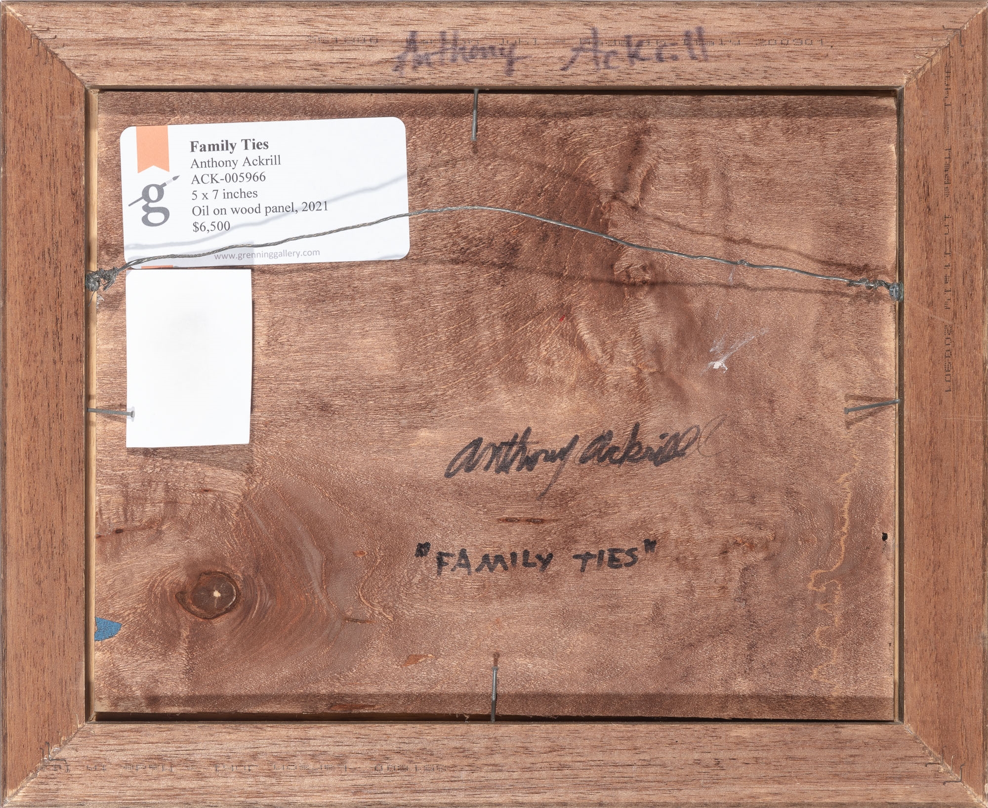 Anthony Ackrill | Anthony Ackrill (2021) | MutualArt