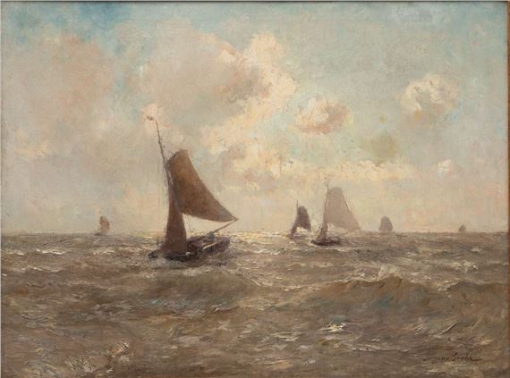 German Grobe | Zeilschepen op zee | MutualArt