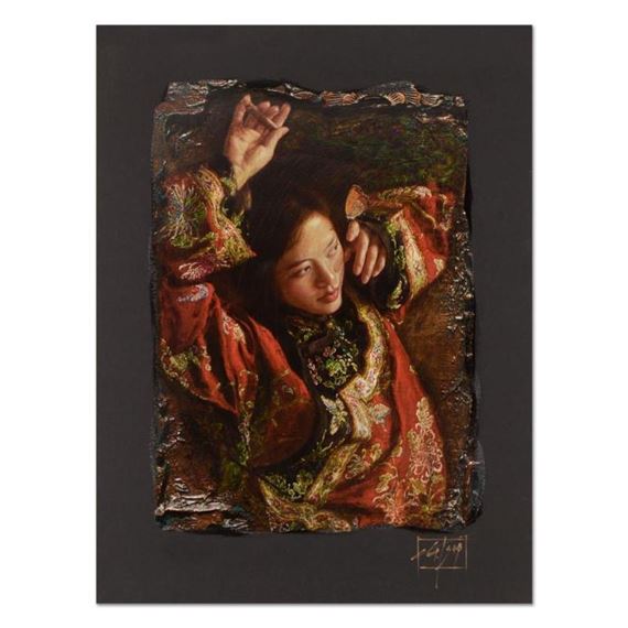 George Tsui | Red Butterfly Limited Edition Chiarograph | MutualArt