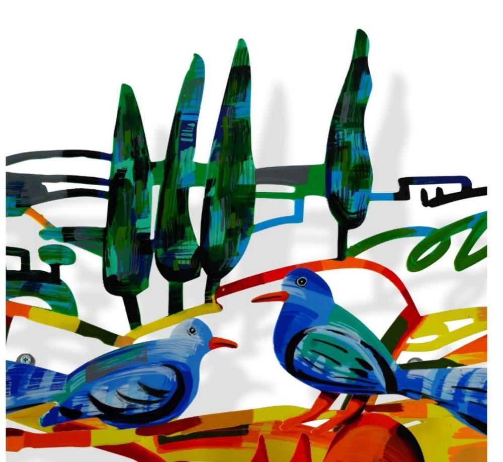 David Gerstein | David Gerstein- Mixed Media Cutout Aluminum Song of ...