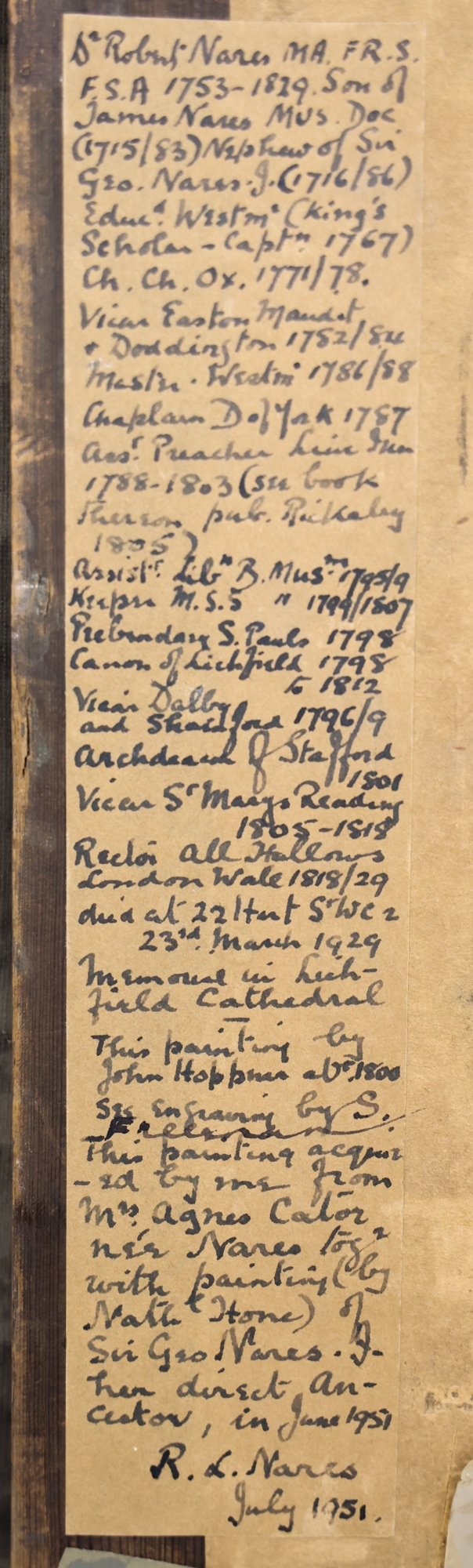 John Hoppner | John Hoppner ''Portrait of Robert Nares'' 1800 Oil (1800) | MutualArt