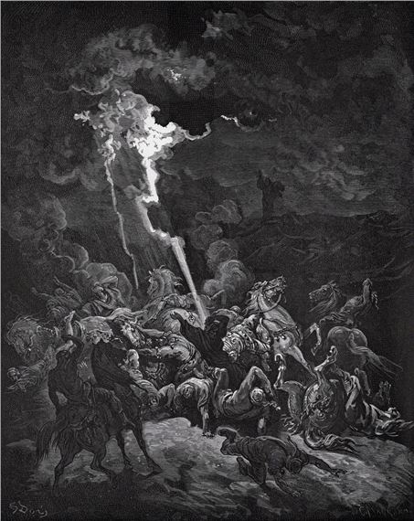 Gustave Doré | SIGNED 1800s Gustave DORE Religious Woodcut Elijah ...