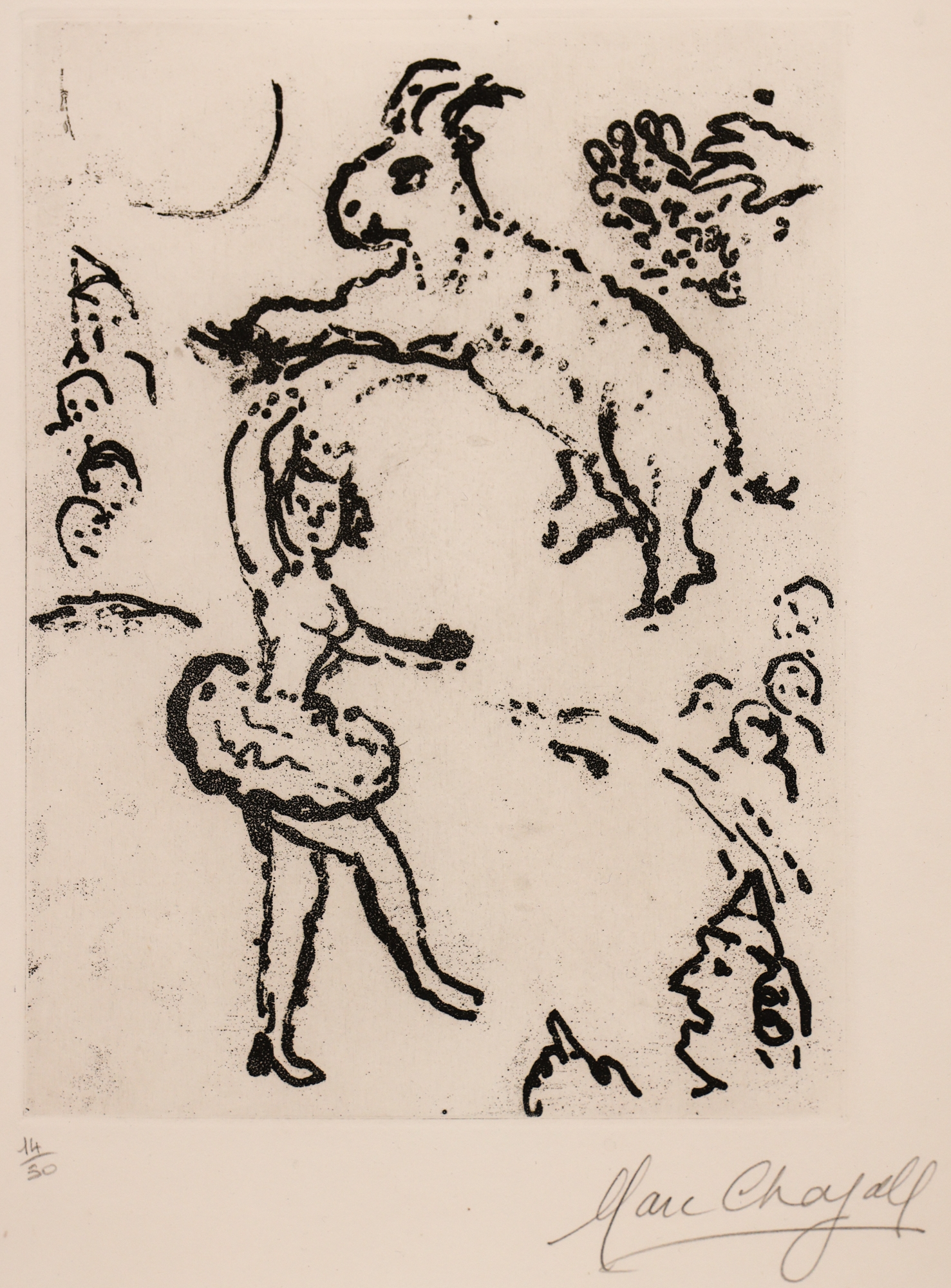 Marc Chagall | Marc Chagall ''Dressage de L'Animal Fou'' 1968 (1968 ...