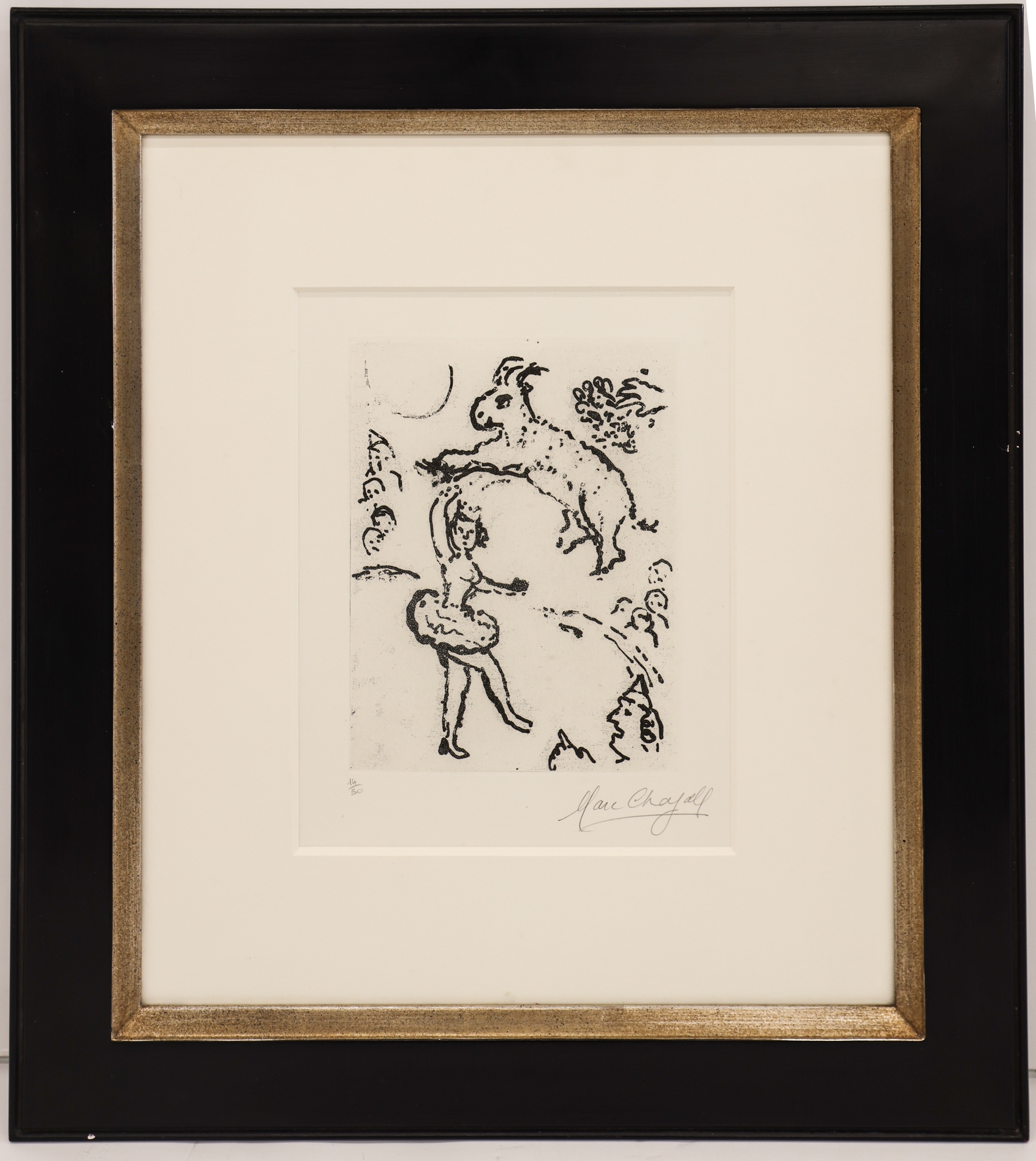 Marc Chagall | Marc Chagall ''Dressage de L'Animal Fou'' 1968 (1968 ...