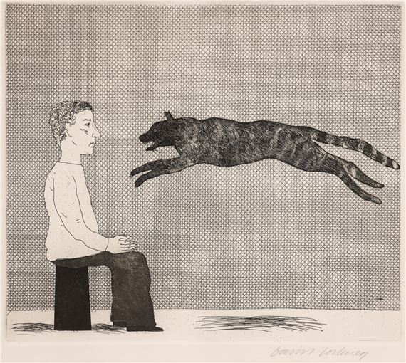 David Hockney | David Hockney ''A Black Leaping Cat'' 1969-70 Etching ...