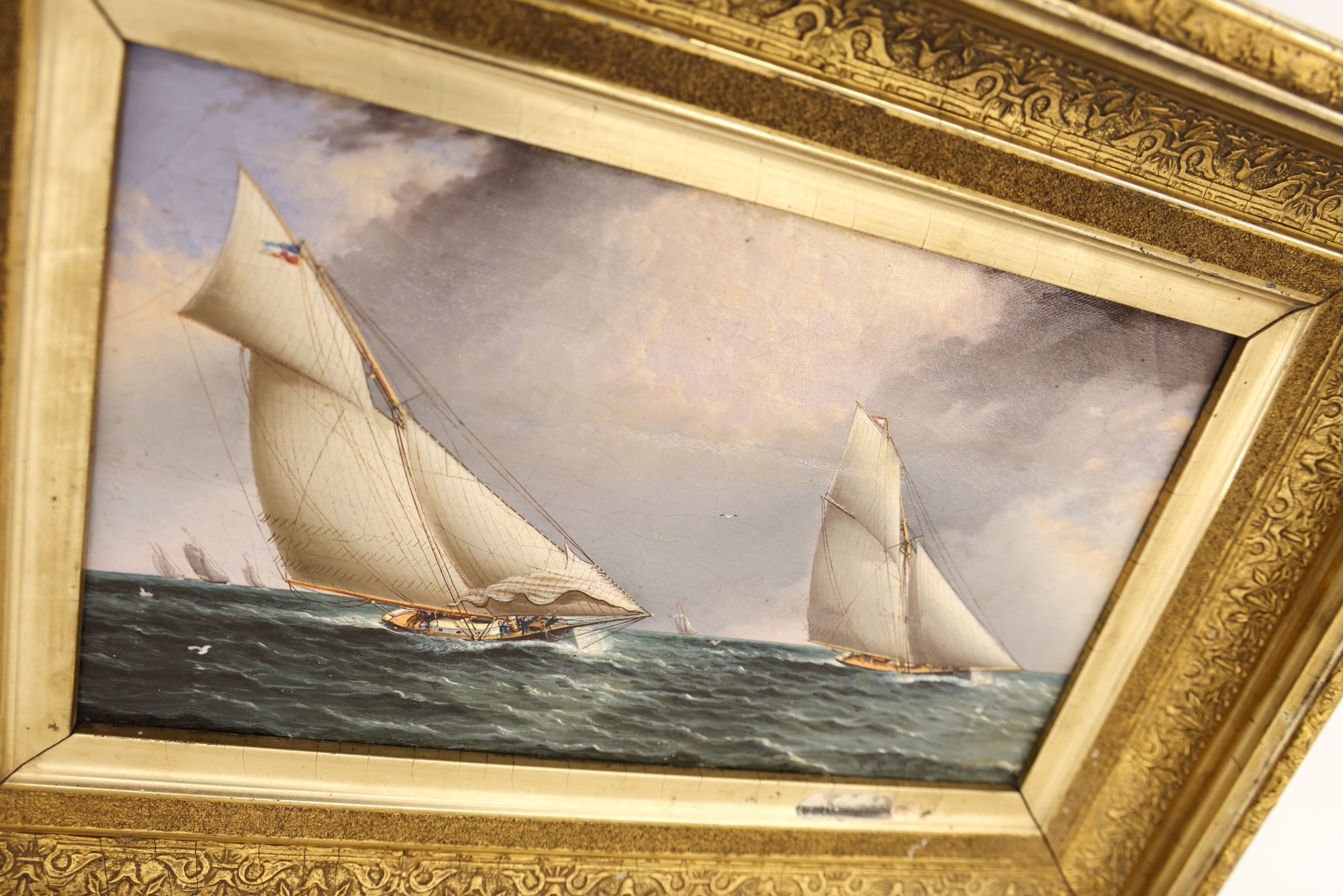 James E. Buttersworth | James Edward Buttersworth ''Racing Yachts'' Oil ...