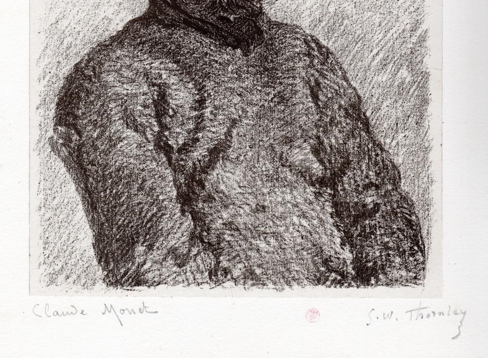 Claude Monet | Claude Monet 1890 Lithograph Portrait de Poly Hand ...