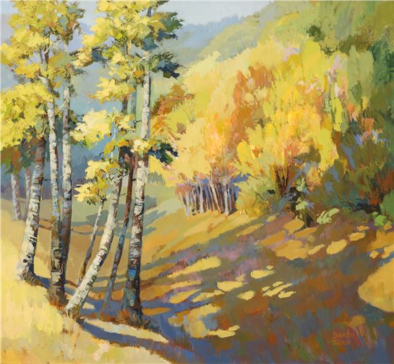 Deirdre Tucker | Deirdre Tucker ''Summer Gold'' (Landscape) Oil | MutualArt