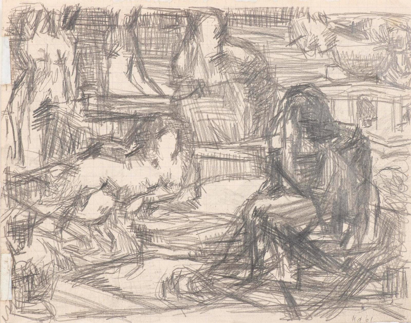 Louis Soutter | Aube;Personnages assis ou étendus | MutualArt