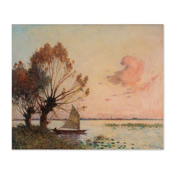 Fernand Loyen de Puigaudeau | Voilier sur le marais de la Grande Brière | MutualArt